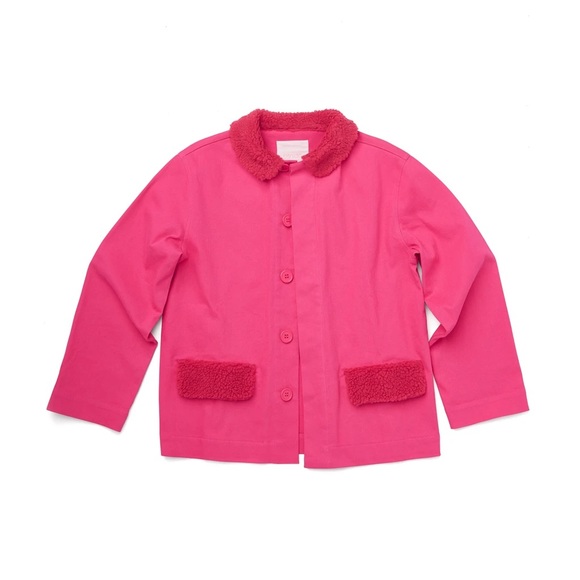ban.do | Jackets & Coats | Hot Pink Sherpa Work Jacket | Poshmark